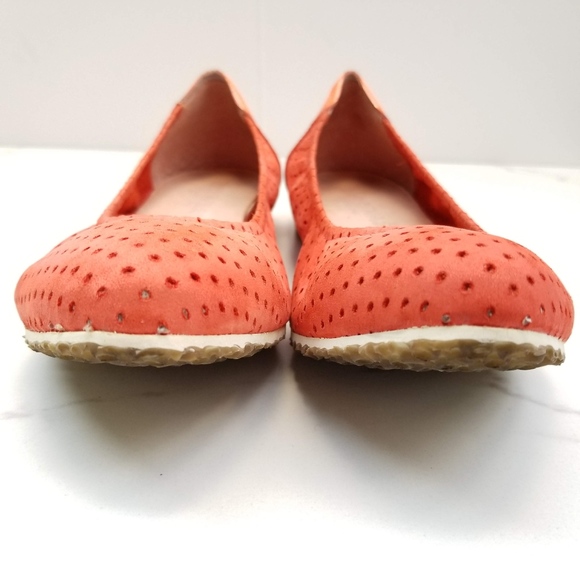 Sabrinas Shoes | Sabrinas Ballet Flat Perforated Coral Suede | Poshmark